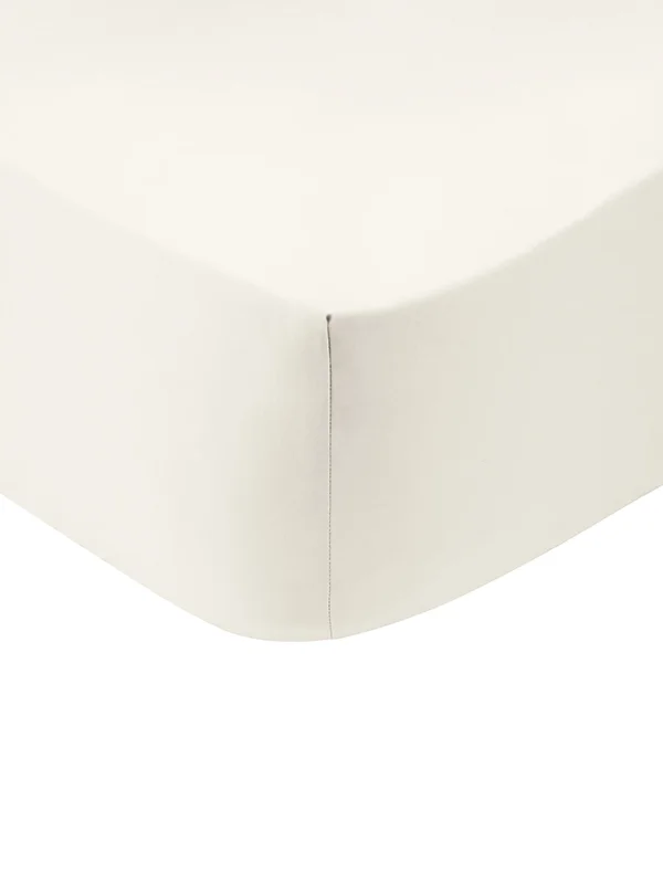 Fitted Sheet White 100%cot | Hotel Collection
